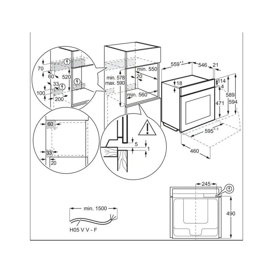 Pećnica AEG BCE556360B